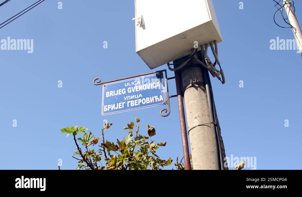 Use of Cyrillic and Latin scripts is common for street signs and names ...