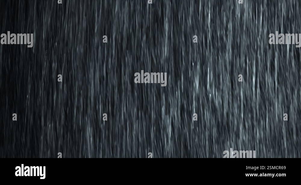 A heavy rain wall storms in front of the black screen in 4K loopable Stock Video Footage - Alamy
