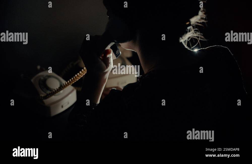 A private Classified Landline Phone Operator is working with 2 phones ...