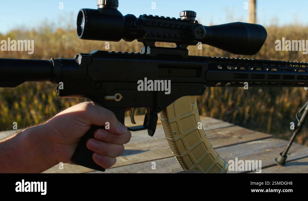 loading ammunition in a kalashnikov, WK181c mag reload, golden WK181c ...