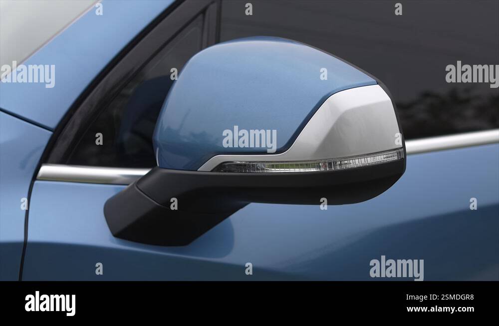 rearview mirror, external electric mirror SUV Stock Video Footage - Alamy