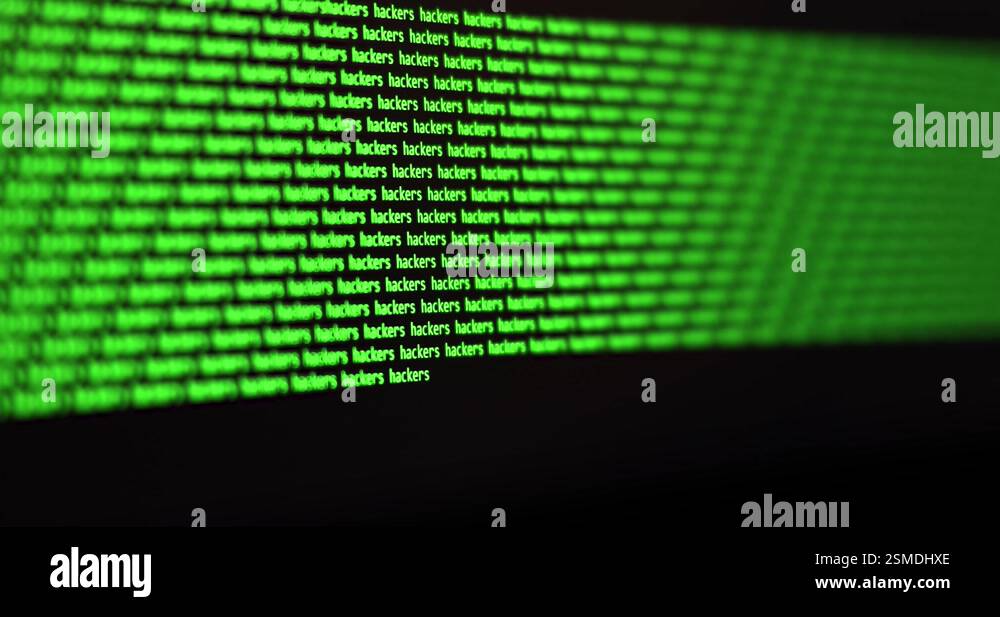 Cyber attack - Ddos attack, hacking concept. Close-up of computer screen Stock Video Footage - Alamy