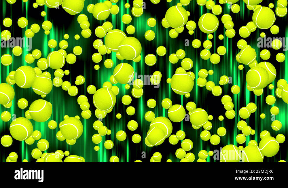Tennis ball background LOOP TILE tennis. This footage of tennis balls is Stock Video Footage - Alamy