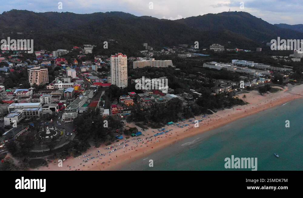 Strafing and moving slowly from left to right showing the expanse of ...