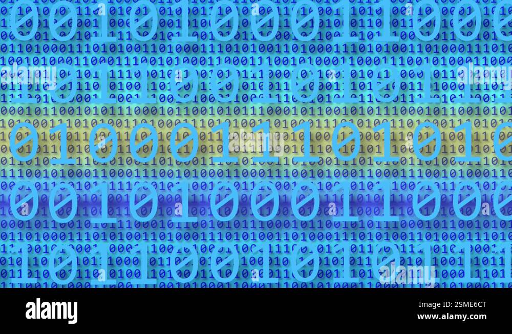 animation with binary numbers 0 and 1 in different sizes Stock Video ...