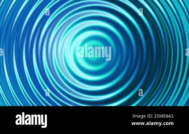 Abstract teal gradient background with circles tunnel animation 4K ...