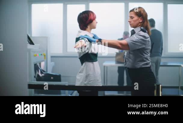 Security Check in Airport: People with Diverse Ethnicity, Gender ...