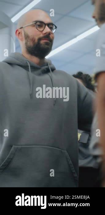 Airport Security Checkpoint: African American Security Officer Checks ...