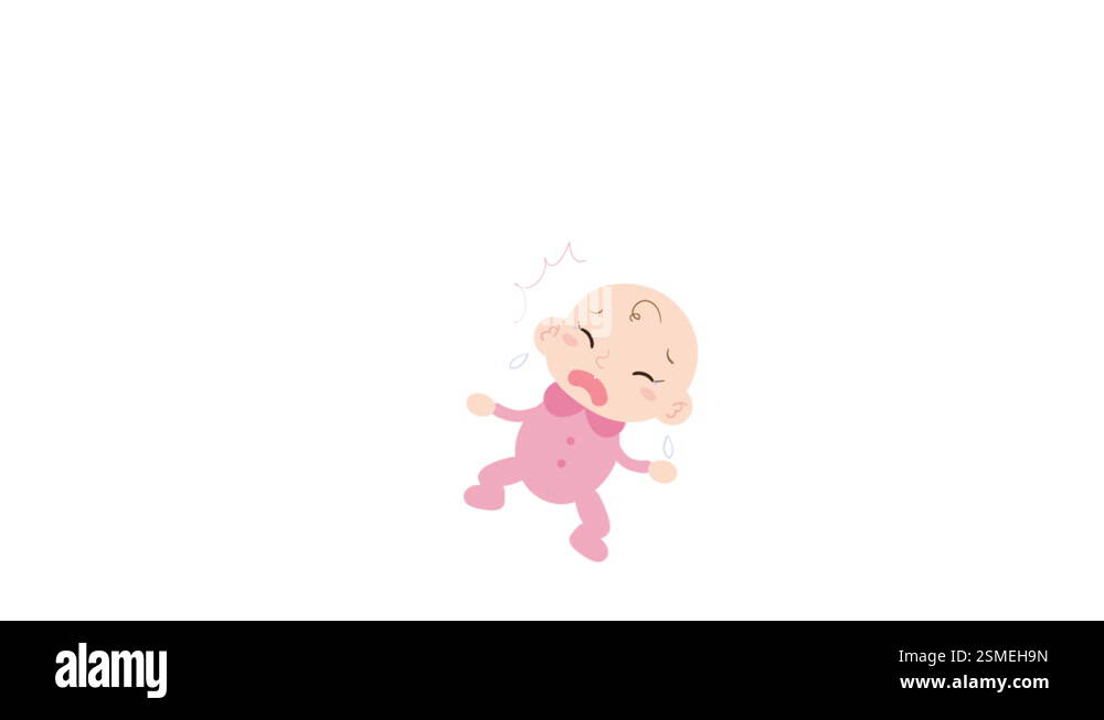 Crying Baby Animation Background Stock Video Footage - Alamy