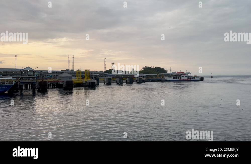 Ferry Ship in Bali Sea, Gilimanuk harbour Bali Stock Video Footage - Alamy