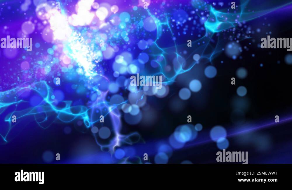 Abstract fantasy motion background, shining lights and particles Stock ...
