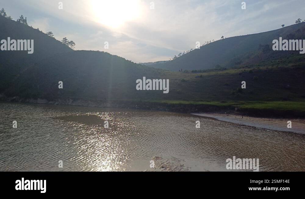 Beautiful river with hills and sunshine in BullsTrek Wahniangleng ...