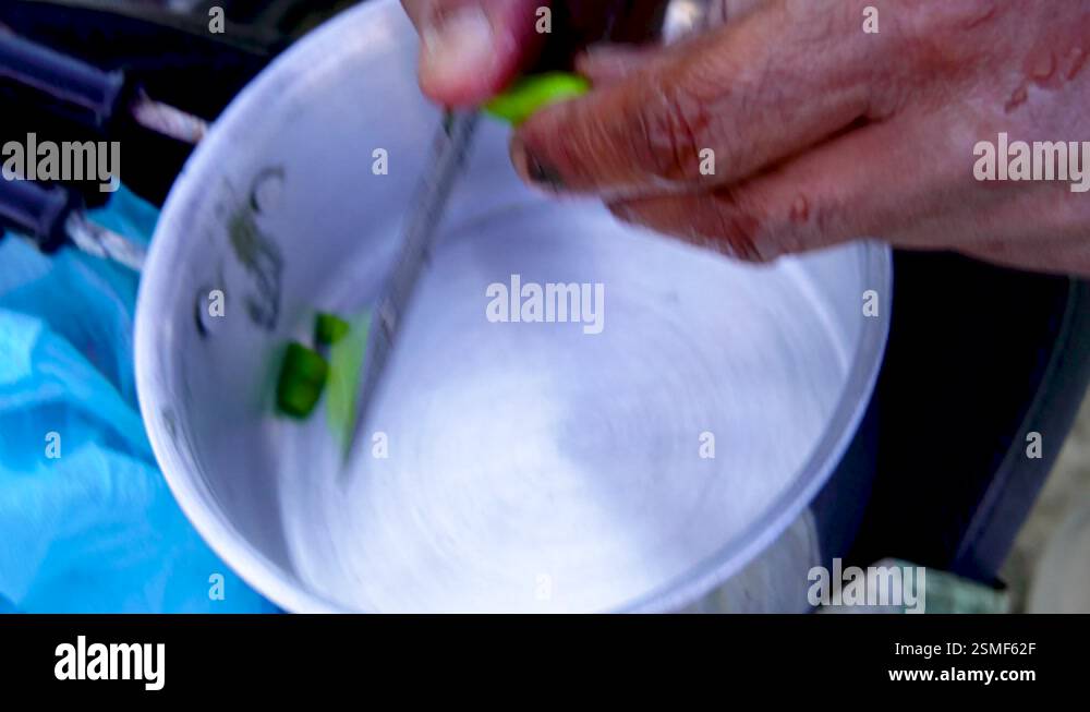 Cutting Green Chilli in a Utensil: A Quick Guide for Safe and Easy ...