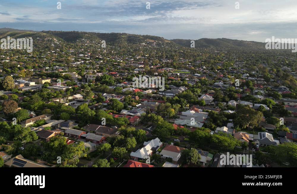 Burnside residential area, eastern suburbs of Adelaide in Australia ...