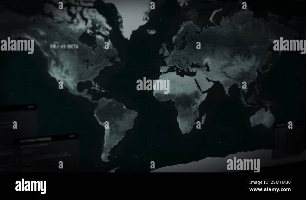 Scanning the map of the world. Target was identified in Hanoi, Vietnam ...