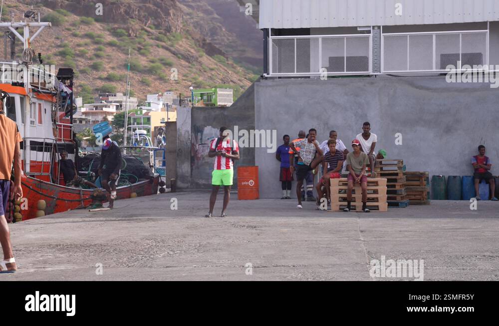 Tarrafal, Cabo Verde - 07/04/2024: Local People Waiting For Work in ...