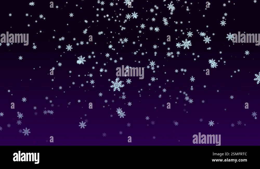 Falling snowflake ice glitter frosty crystal Winter animation ...