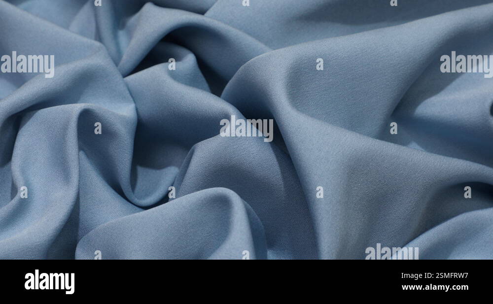 Blue fabric background. Blue cloth waves background texture Stock Video ...