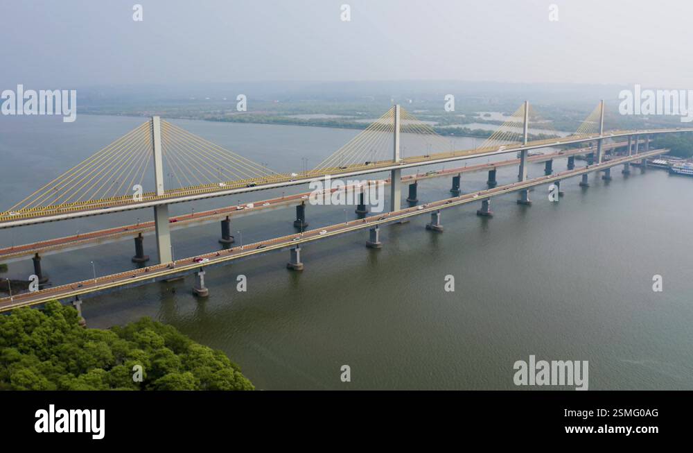 India Goa Panjim Residency Aerial Stock Video Footage - Alamy