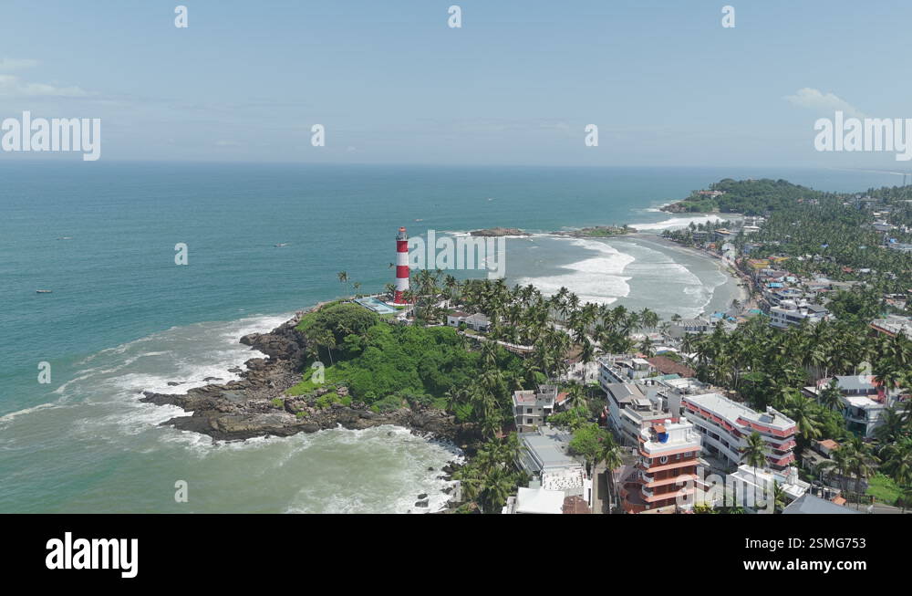 Kovalam beach lighthouse Stock Videos & Footage - HD and 4K Video Clips ...