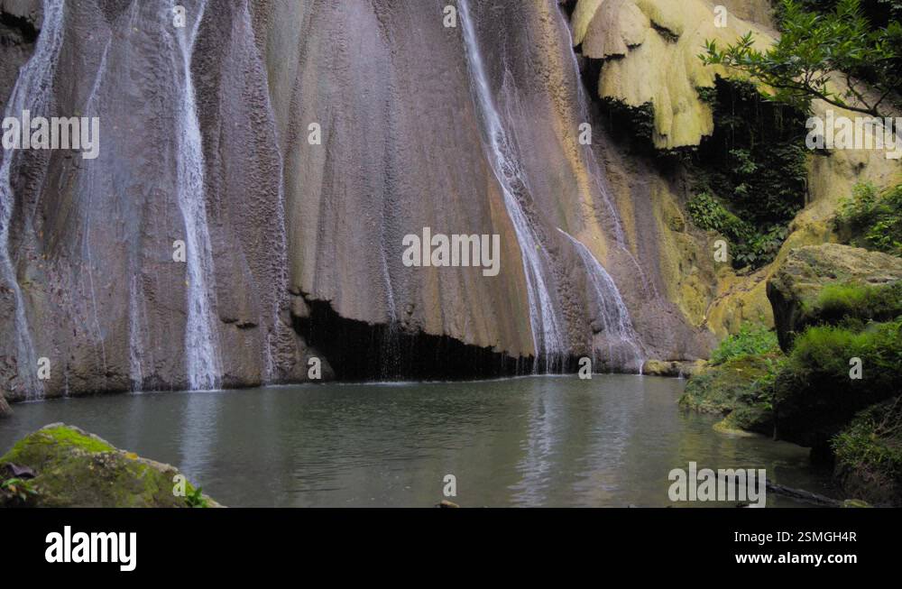 A stunning War Inkabom Waterfall on Batanta Island in Raja Ampat Stock ...