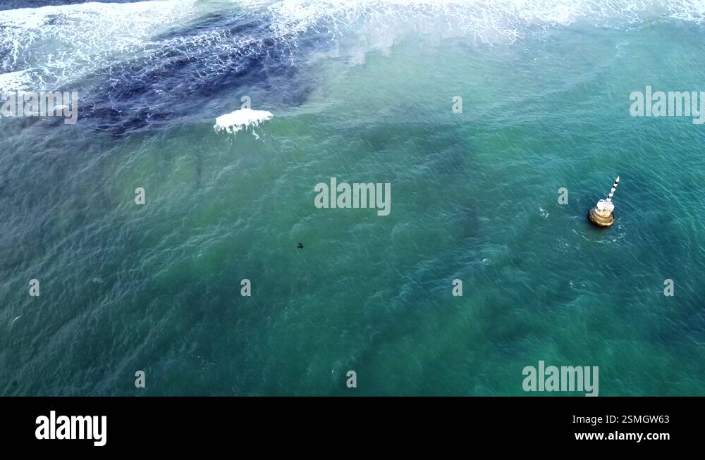 High Aerial over Indian Ocean and Cottesloe Beach and Bell - Perth ...