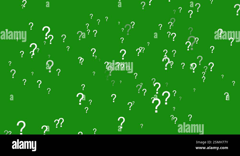 animated question marks on green screen Stock Video Footage - Alamy