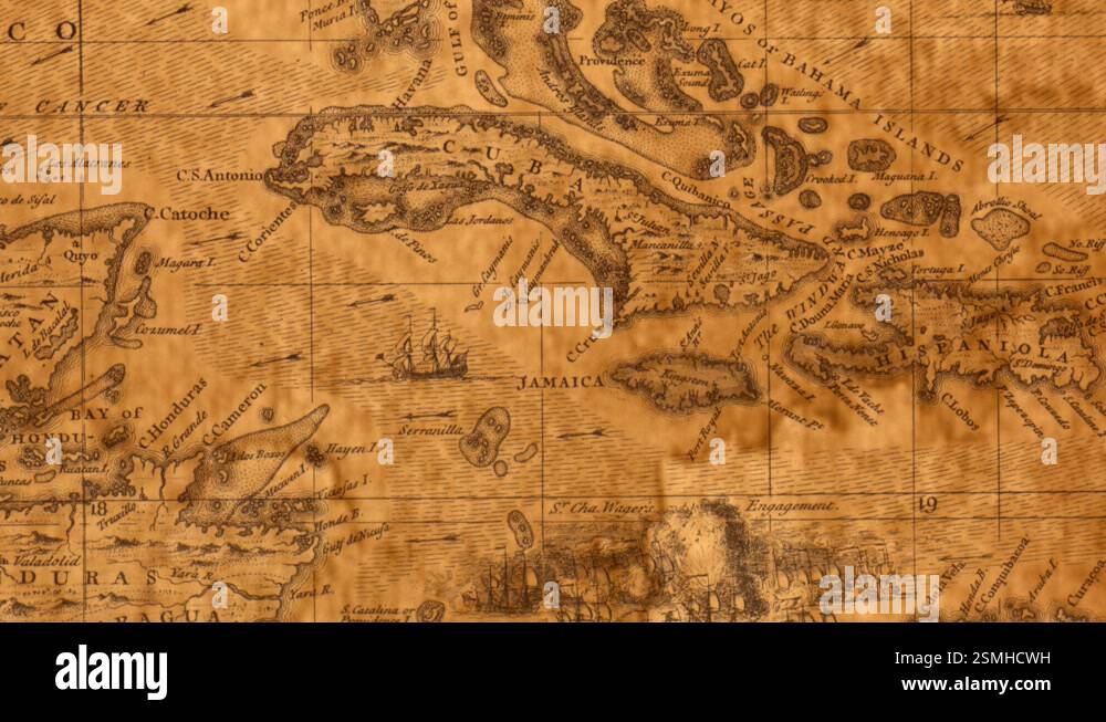 Old map of cuba Stock Videos & Footage - HD and 4K Video Clips - Alamy