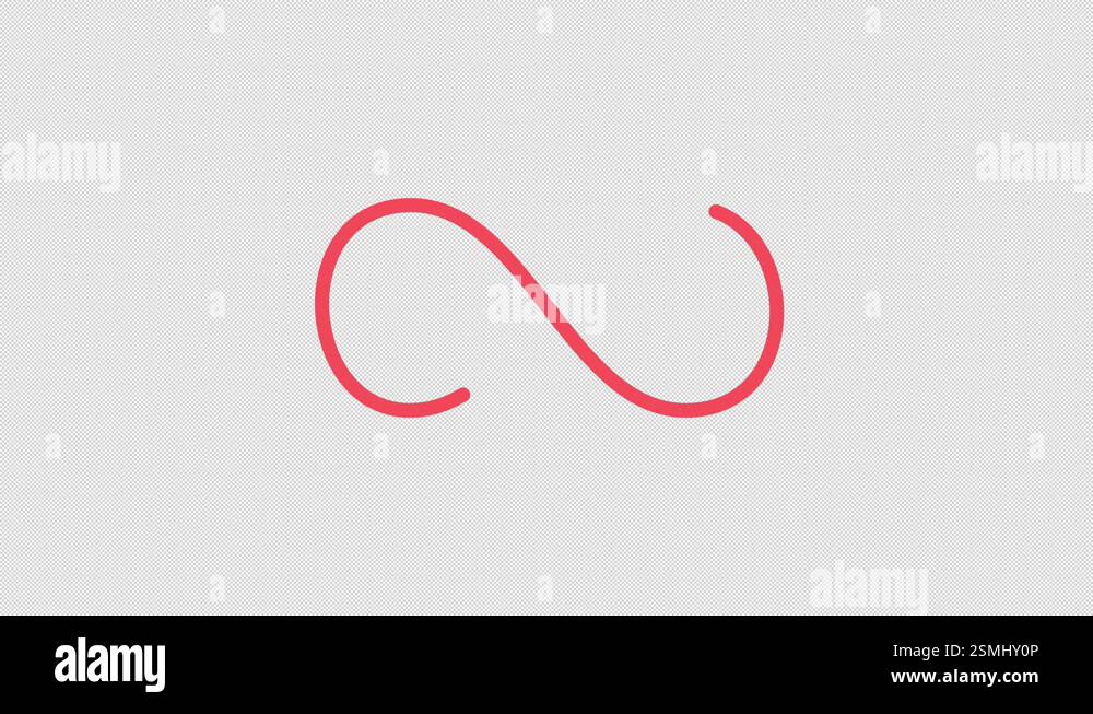 Infinite Loop Symbol Animation. Seamless Loop. Transparent Background ...