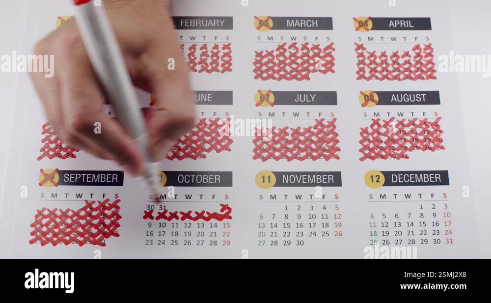 Hand marking calendar Stock Videos & Footage - HD and 4K Video Clips ...