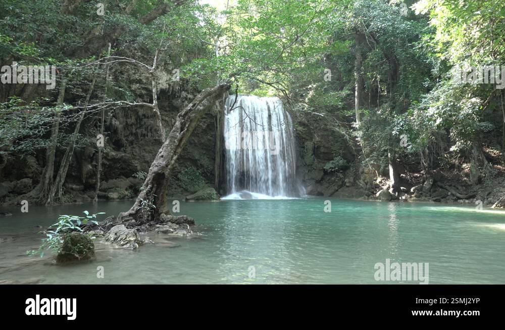 Erawan waterfall 3rd level national Stock Videos & Footage - HD and 4K ...