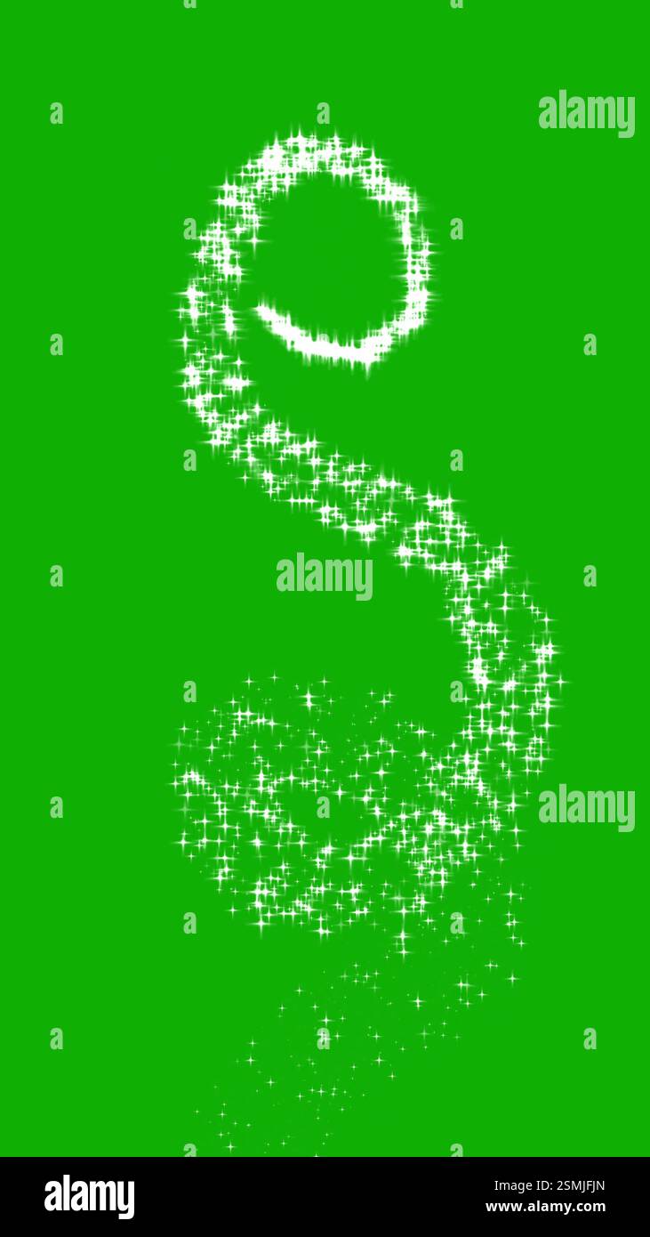 Glitter sparkles stream vertical motion graphics with green screen ...