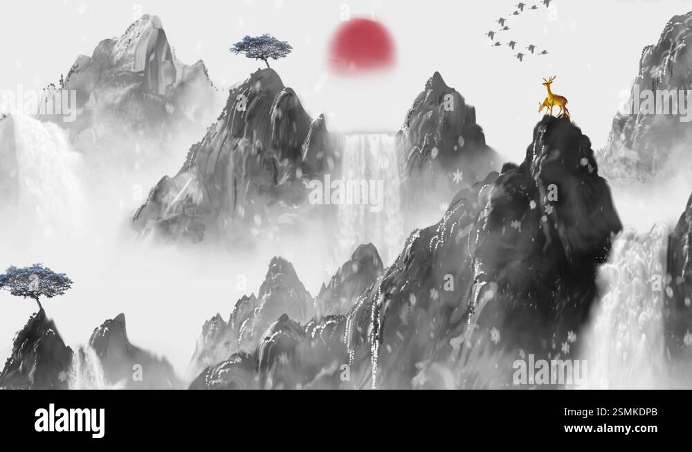 Traditional chinese sunrise landscape Stock Videos & Footage - HD and ...