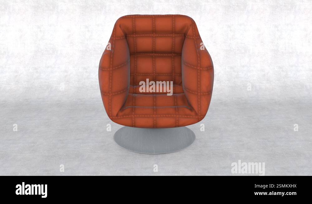 Inflated Seat 3D Chair Animation. 3D Chair Rotating. Inflated Chair. 4K ...