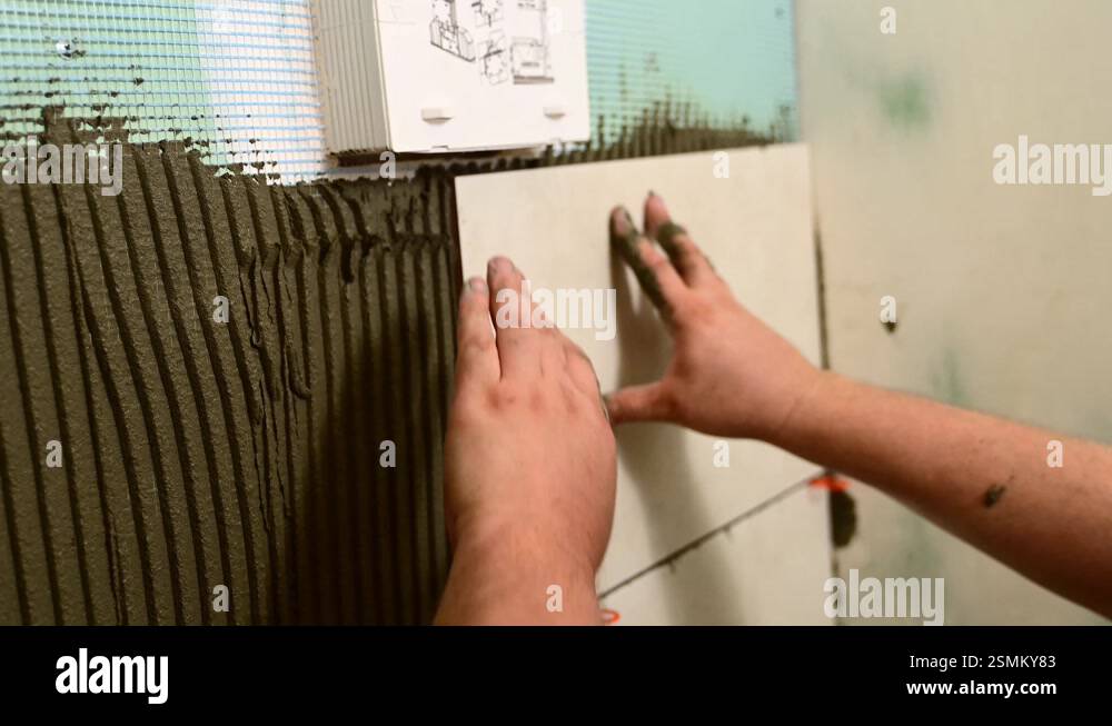 Renovation professional tile improvement Stock Videos & Footage - HD ...