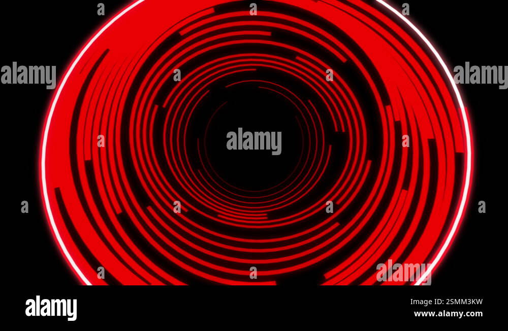 Circles Line Bold Ripples Audio Reactive More Red Animation Loop Stock ...