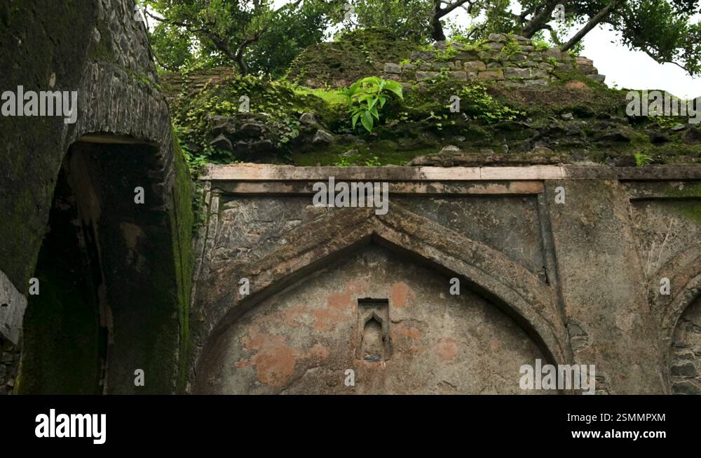 India MP Mandu Hathi mahal group Hathi mahal Ruins Stock Video Footage ...