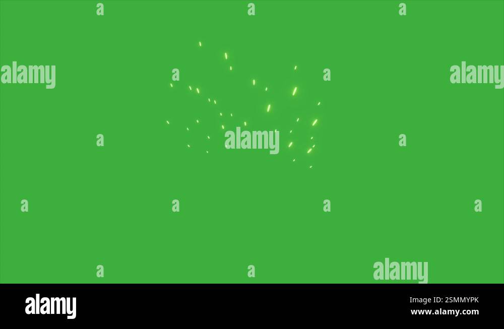 Animation video loop glow energy element on green screen background ...