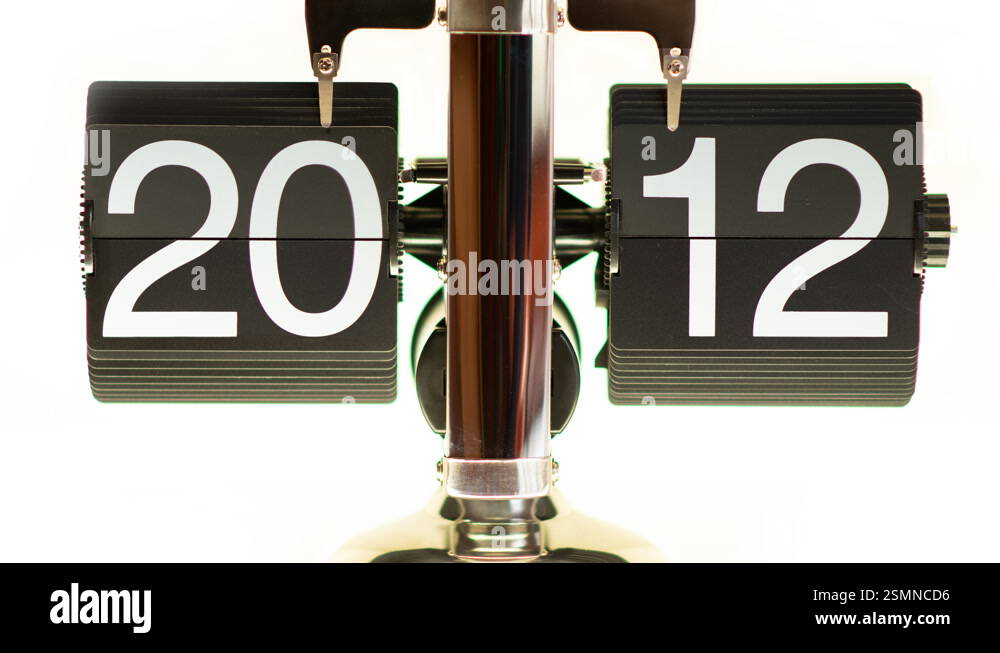 Year 2000-2025 Flip Number Counter (Time Lapse | ZOOM IN Stock Video ...