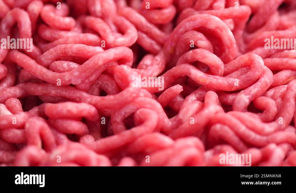 Minced meat, beef mince, forcemeat, fresh raw uncooked ground meat ...