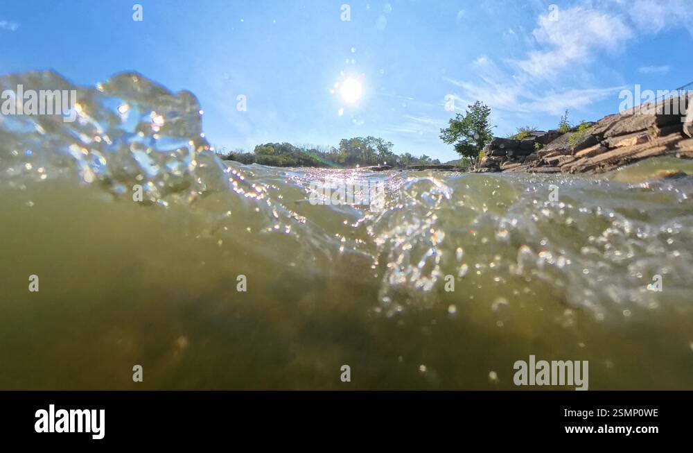 Being submerged in murky river waters Stock Video Footage - Alamy