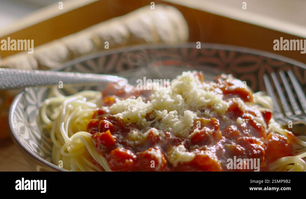 Plate italian spaghetti bolognese Stock Videos & Footage - HD and 4K ...
