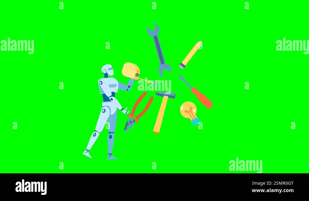 Robot juggles many tools at once. Success of Artificial Intelligence in ...