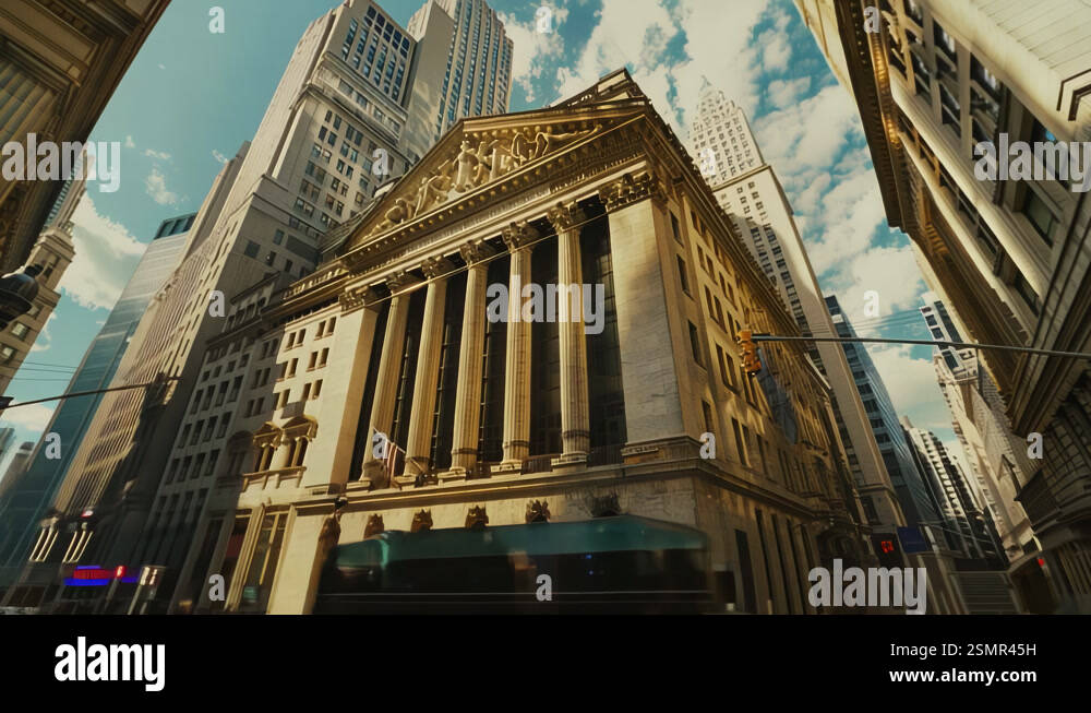 Wall Street Financial District: Iconic Architecture of New York Stock ...