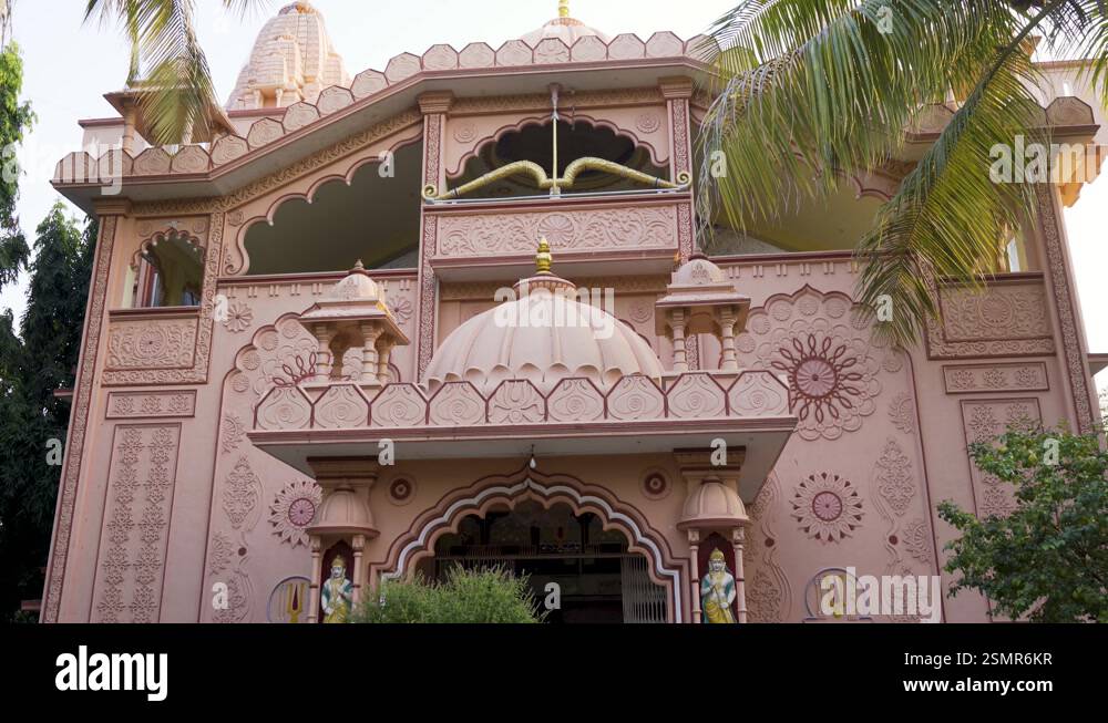 India Gujarat Kevadiya Shree Swami Ramanand Sant Ashram Stock Video ...
