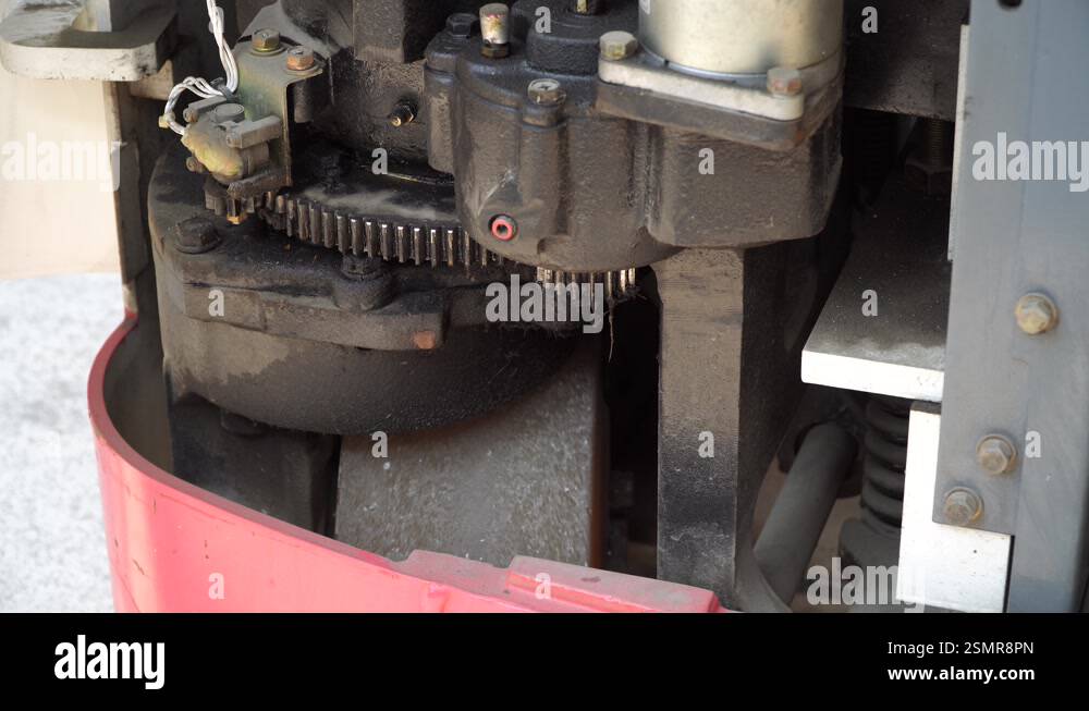 Forklift steering system in the factory.forklift steering system set ...