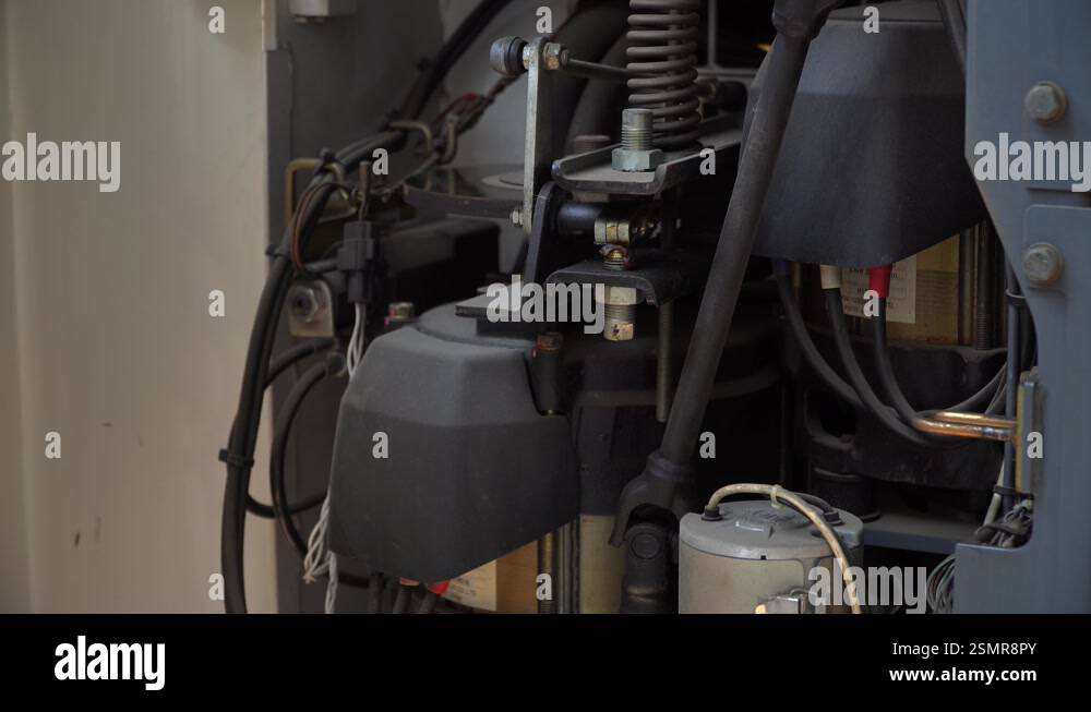 Forklift steering system in the factory.forklift steering system set ...