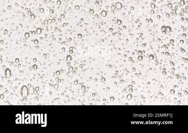 Transparent Cosmetic Gel Fluid With Molecule Bubbles Flowing On The ...