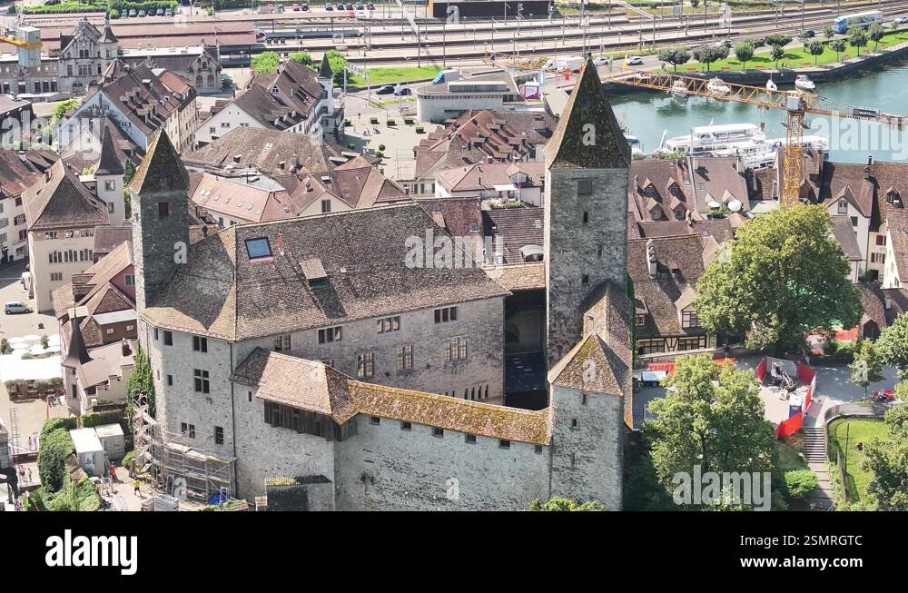 Rapperswil, Switzerland - 07/19/2024: Aerial - Rapperswil Castle by ...