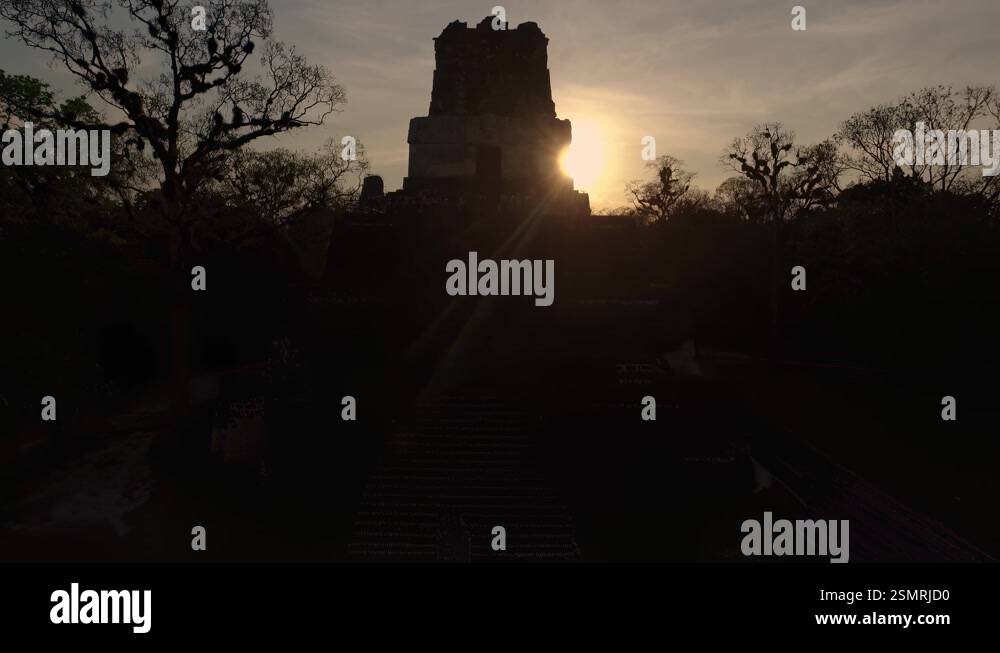 Mystic Sunset at Ancient Temple Ruins Stock Video Footage - Alamy